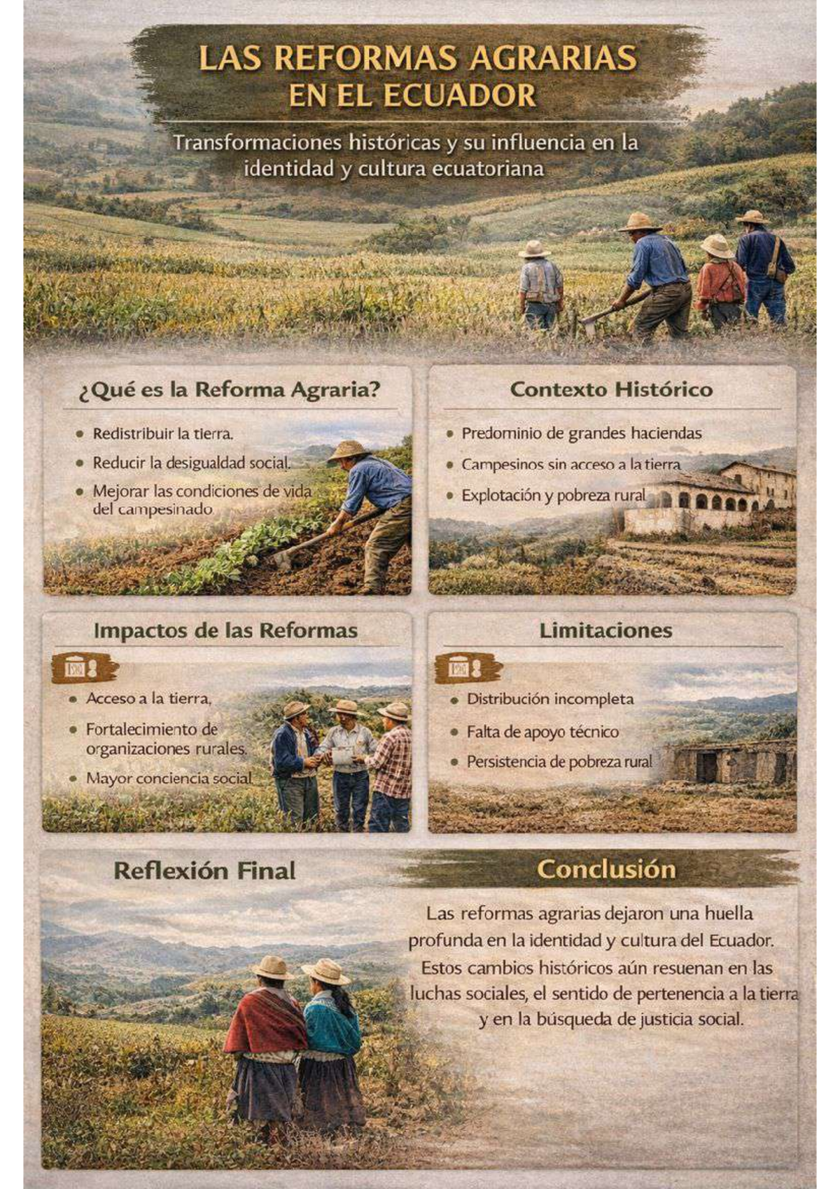 LAS REFORMAS AGRARIAS EN EL ECUADOR: Mapa Conceptual y Análisis - Studocu
