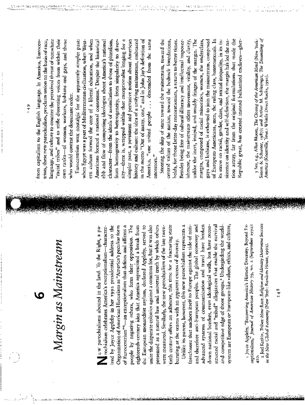 MARGIN AS MAINSTREAM: Analyzing Race, Language, and Culture in America ...