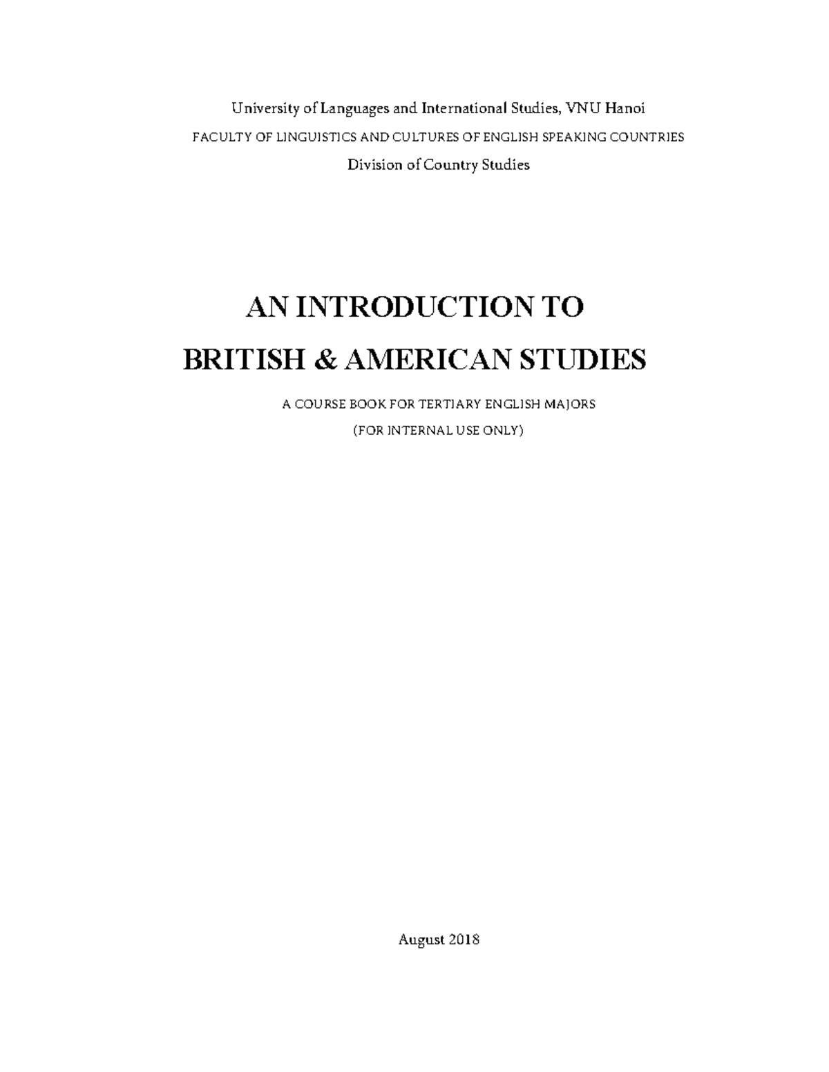 BAS 2018: Chapter 1 - Key Concepts in British and American Studies ...