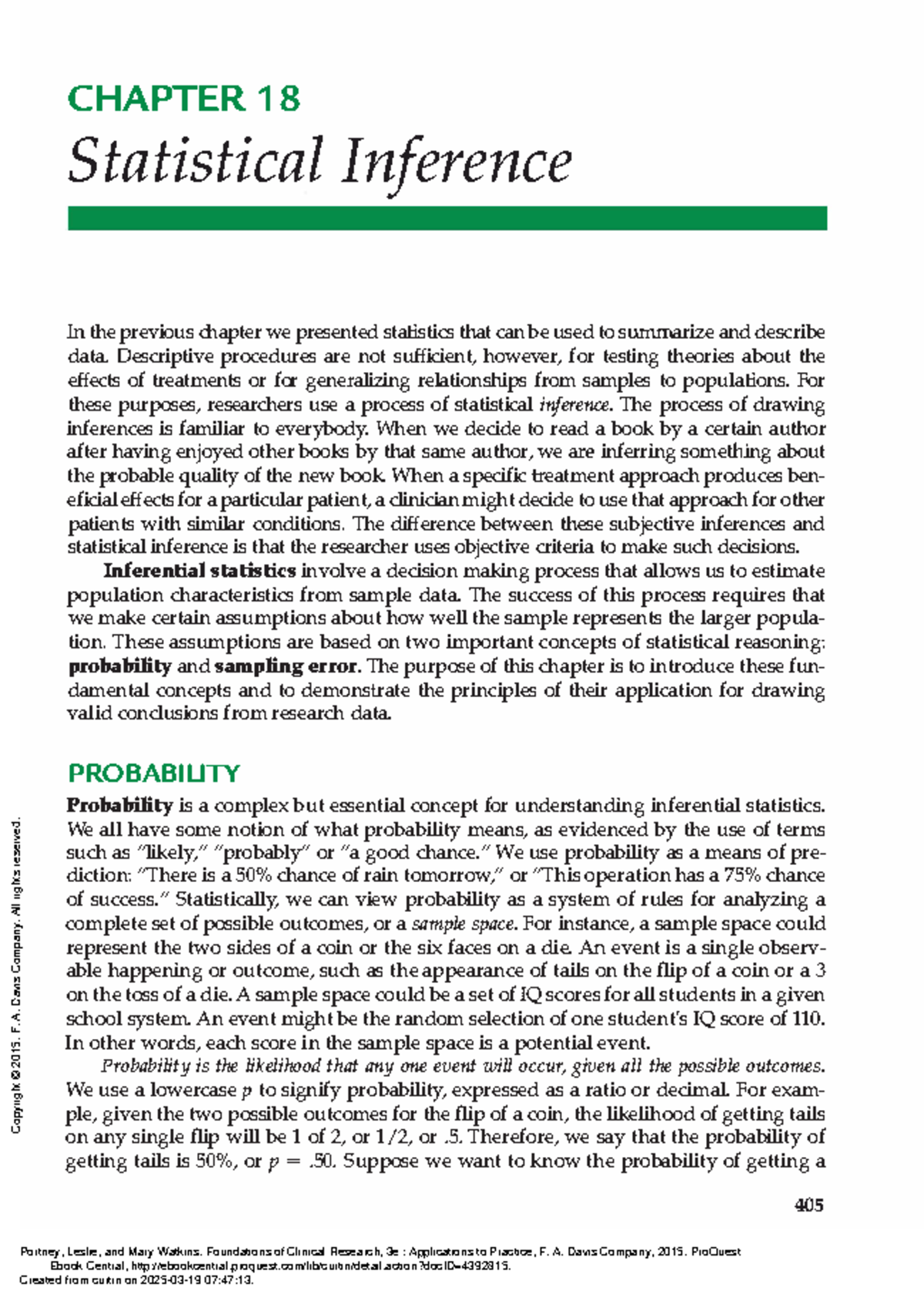 Foundations of Clinical Research 3e: Statistical Inference Insights ...