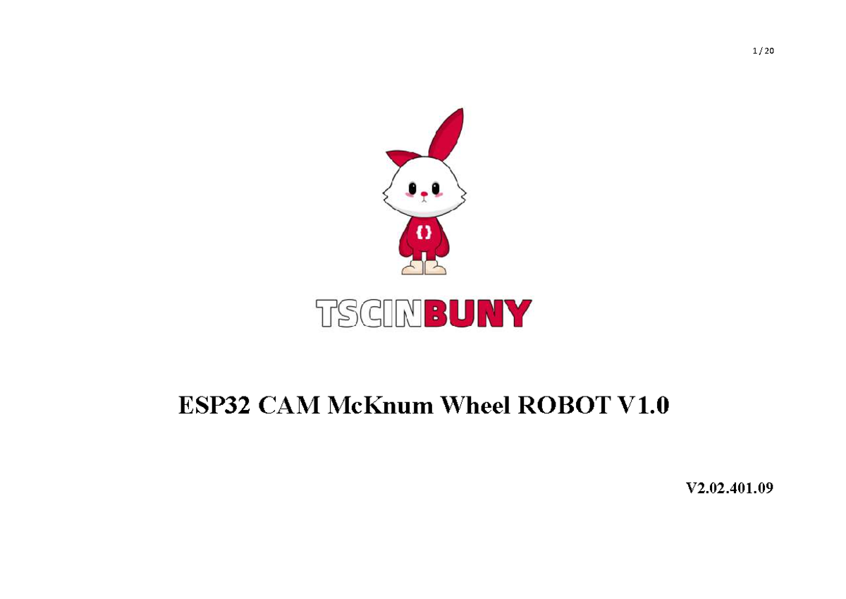 ESP32 CAM Wheel Robot Tutorial (V1.0 & V2.02) Guide - Studocu
