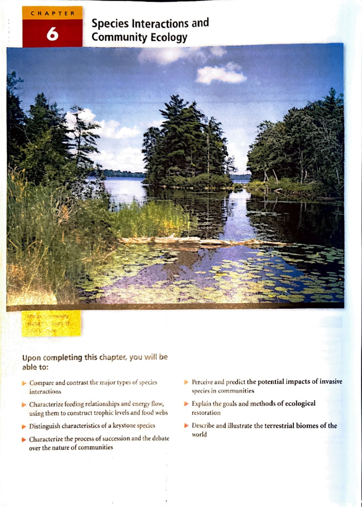 CHAPTER Species Interactions and Community Ecology: Impacts of Invasive ...