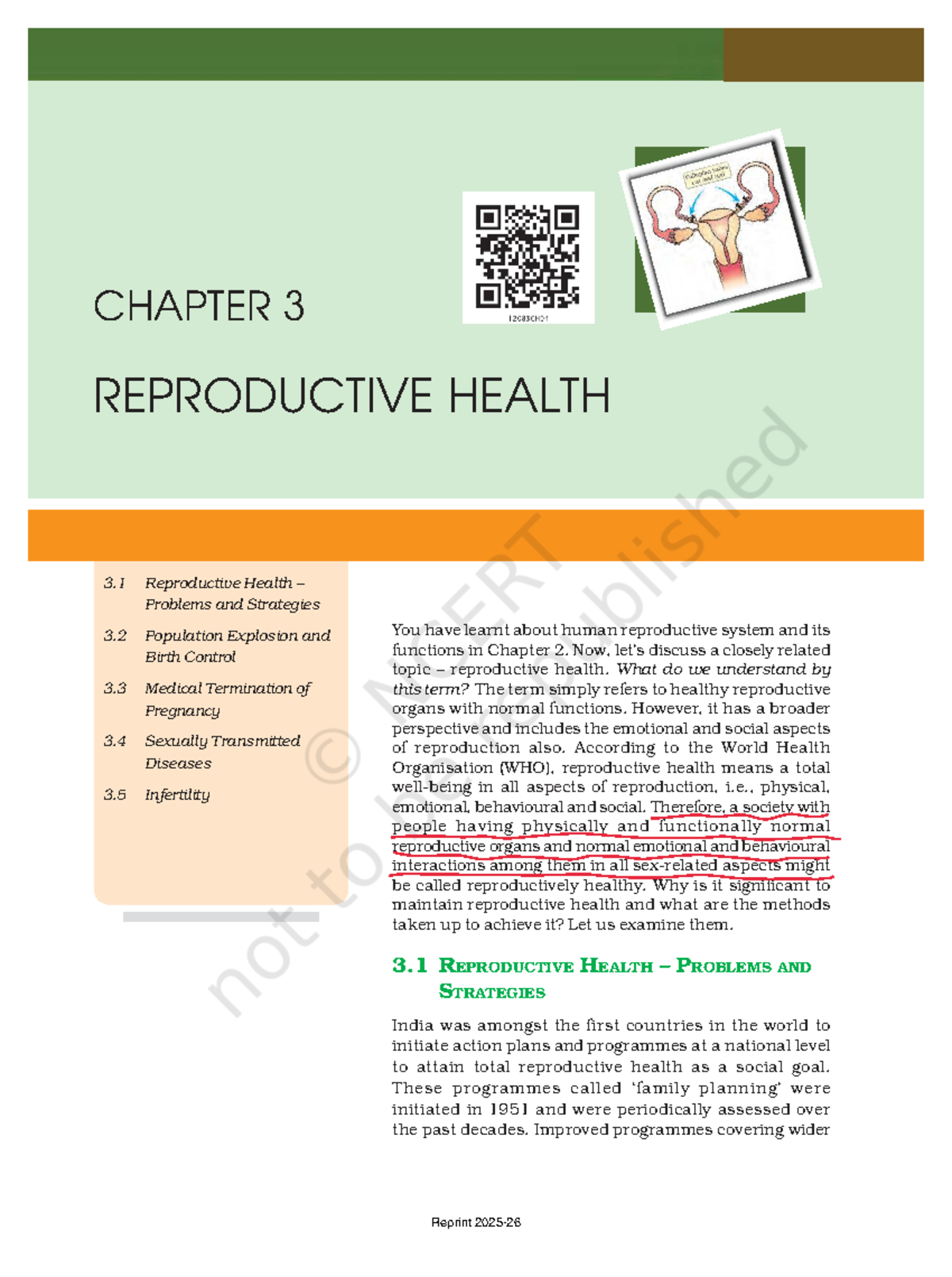 Reproductive Health Overview: Problems, Strategies, and Solutions (BIOLOGY) - Studocu