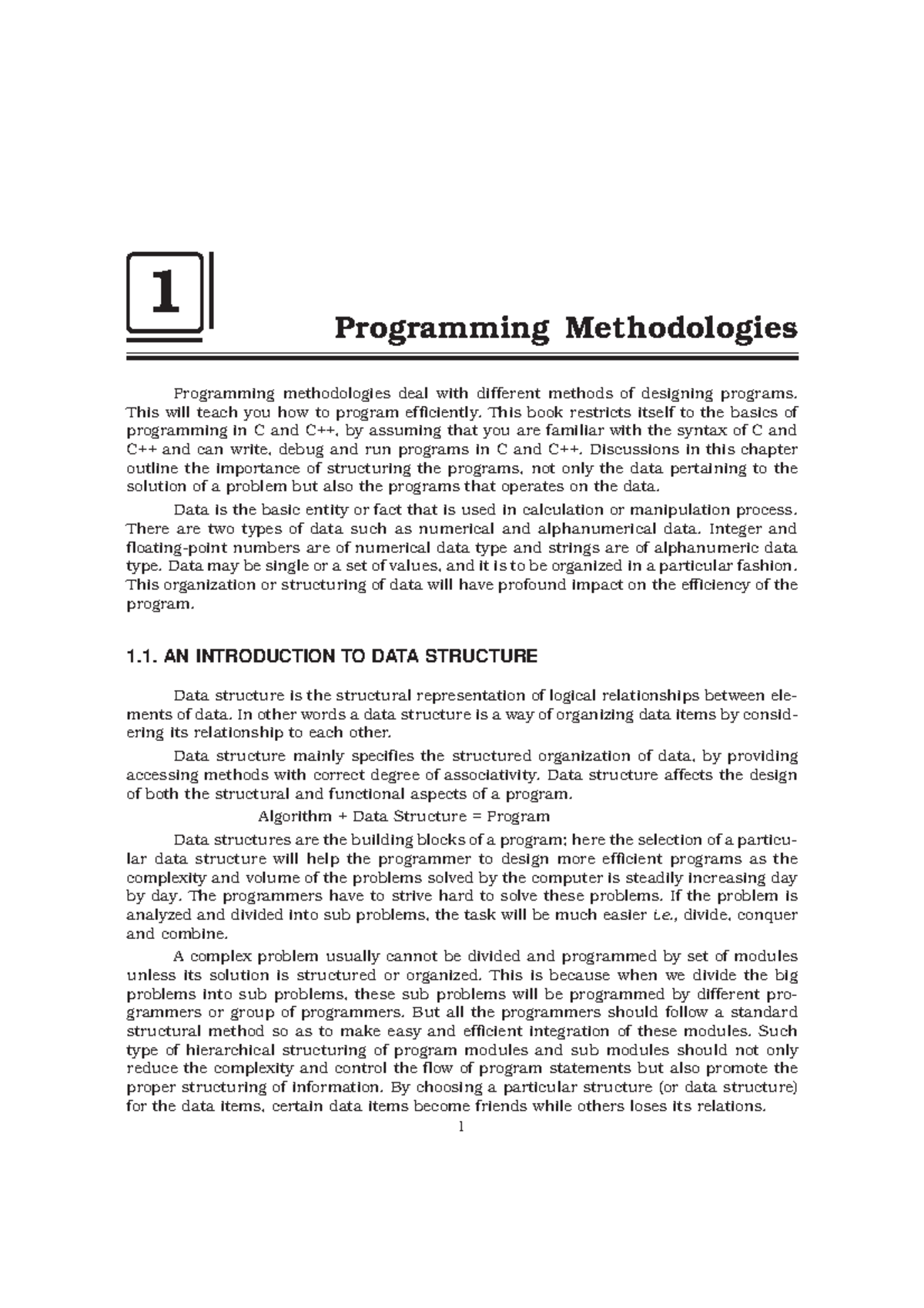 Topic 1 - 2 students - programming methodology - Programming ...