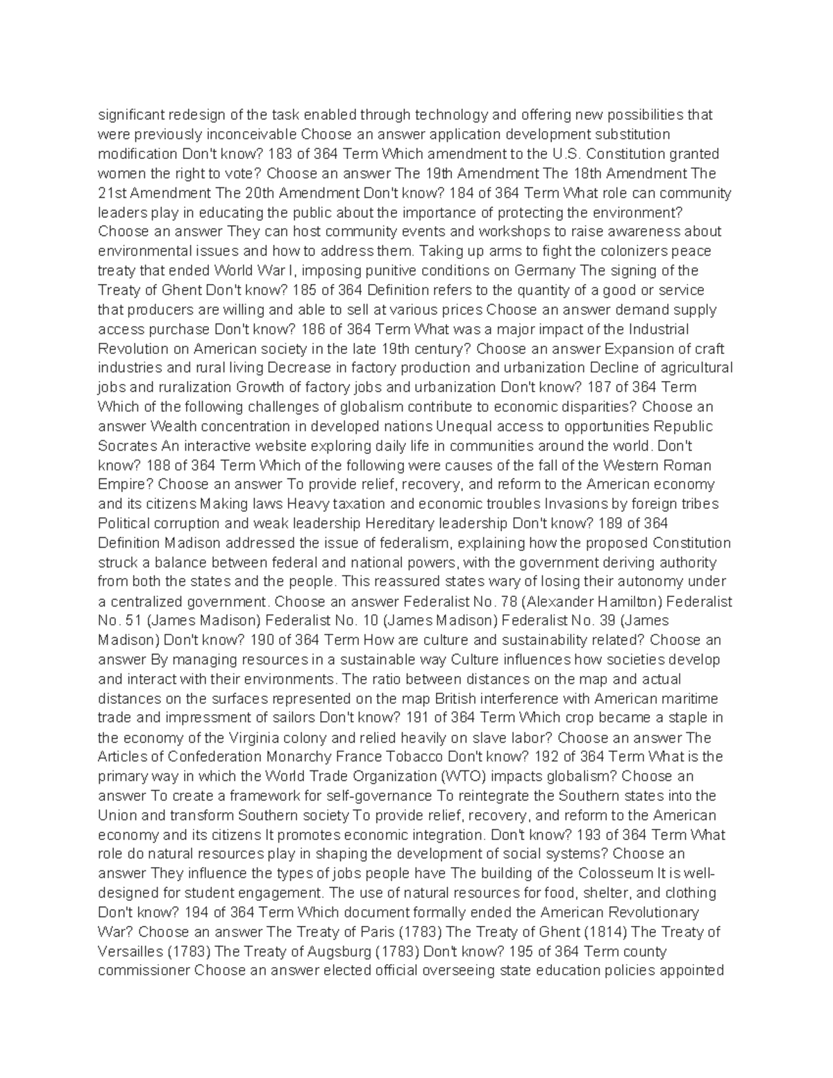 US History Exam Review: Key Concepts and Significant Events (HIST 101 ...