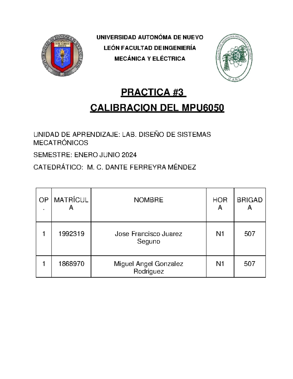 Practica 3 LAB DSM - práctica 3 dsm - UNIVERSIDAD AUTONÓMA DE NUEVO ...