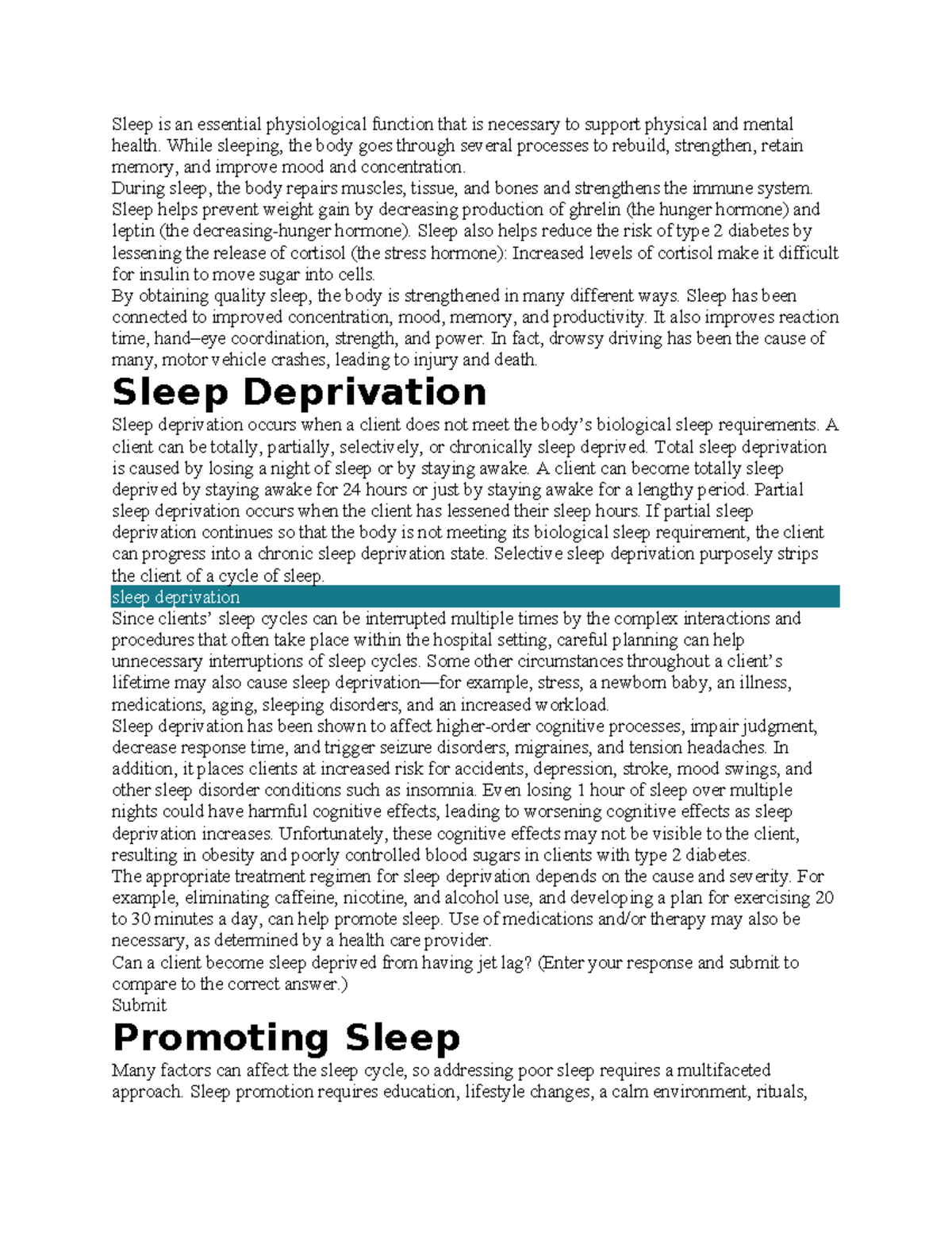 Understanding Sleep and Its Importance: Insights on Sleep Deprivation ...
