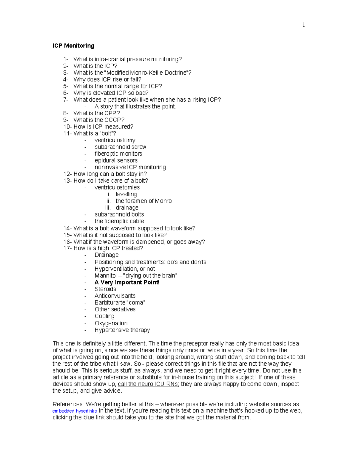 ICP Monitoring Guide - Overview and Key Concepts in ICP: ICP 101 - Studocu