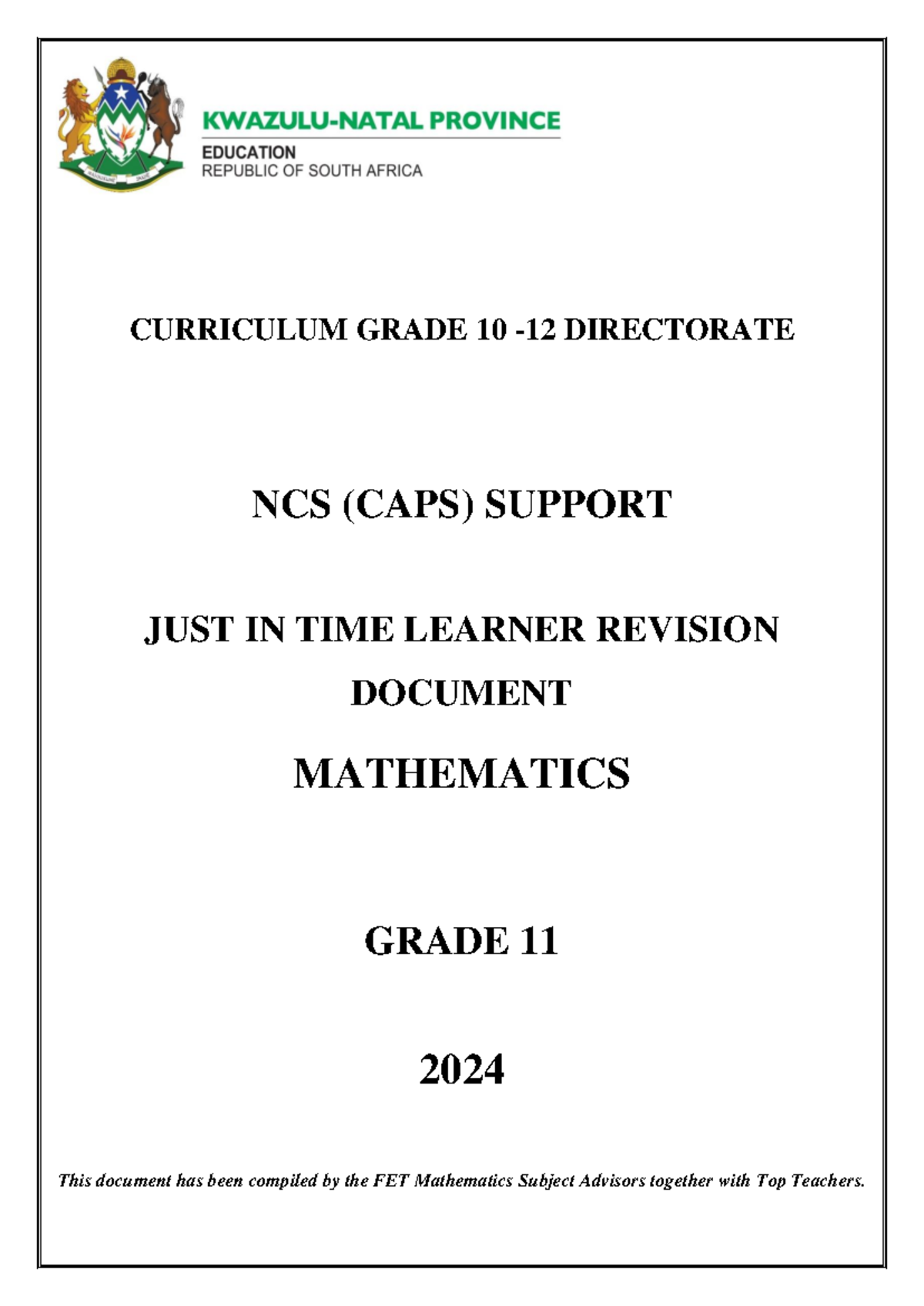 Gr 11 Math Revision Notes 2024 - Key Concepts & Activities - Studocu