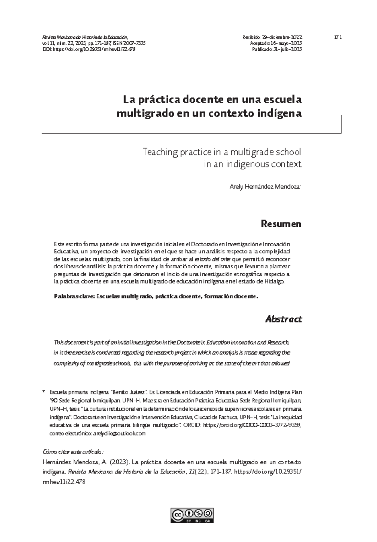 La práctica docente en escuelas multigrado: Análisis y desafíos ...