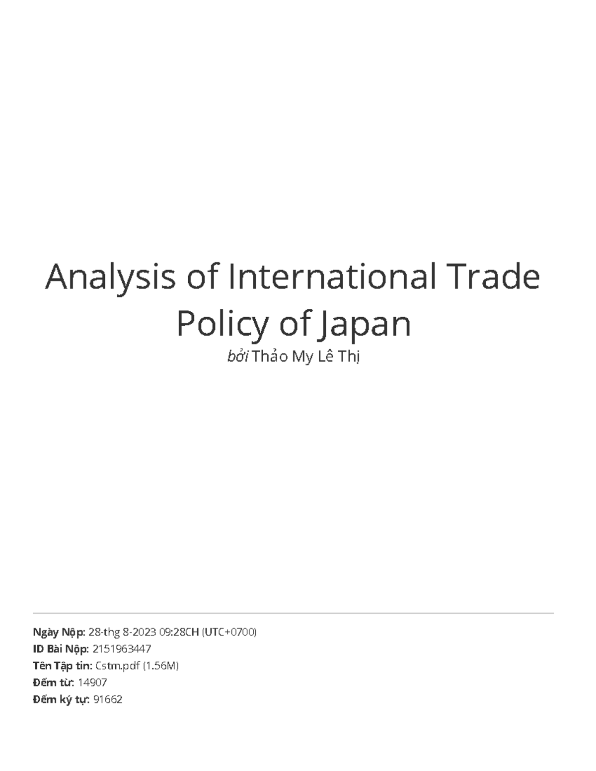 Analysis-of-International-Trade-Policy-of-Japan - International trade ...
