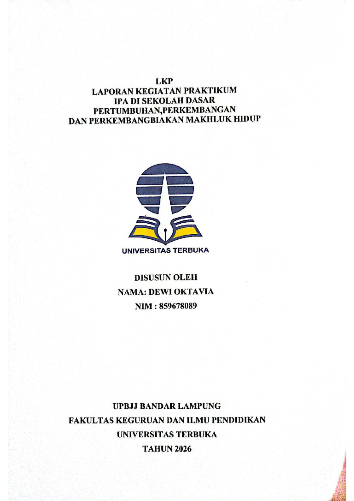 LKP PRAKTIKUM IPA: STRUKTUR BUNGA & PERKEMBANGBIKAN VEGETATIF - Studocu