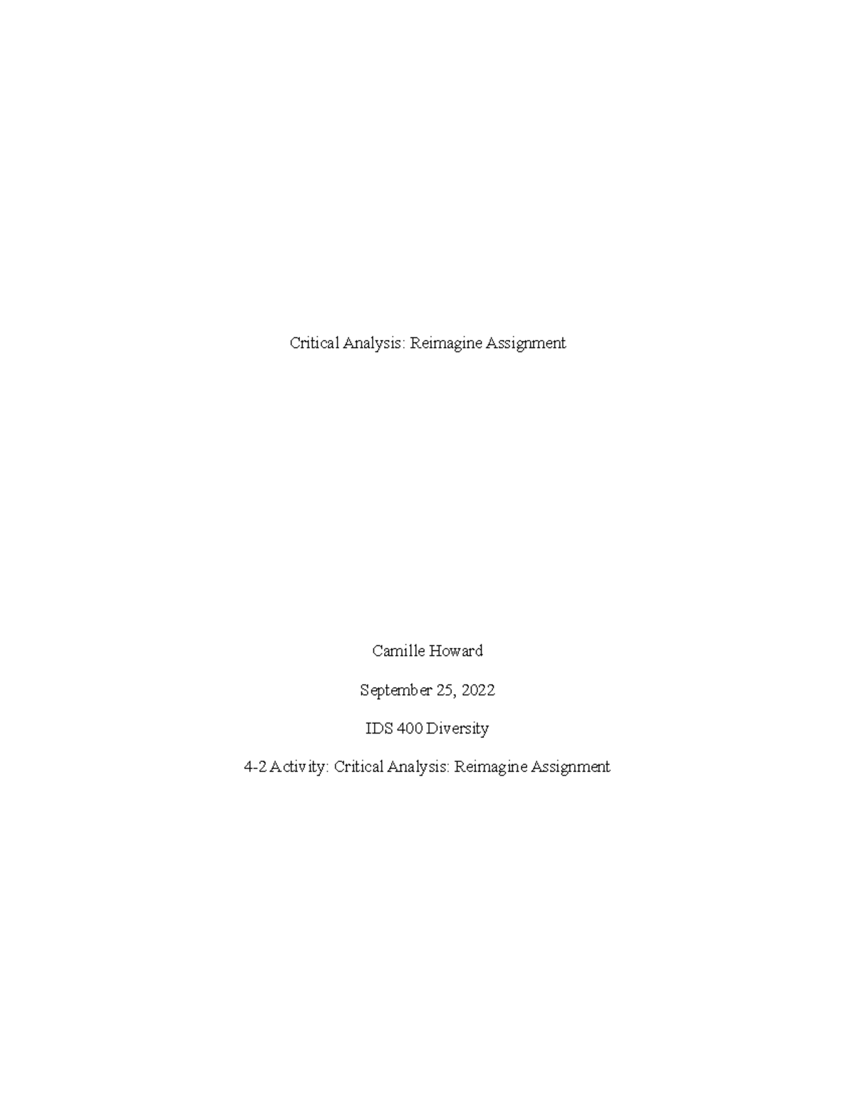 4 2 Activity Critical Analysis Reimagine Assignment Deprecated Api