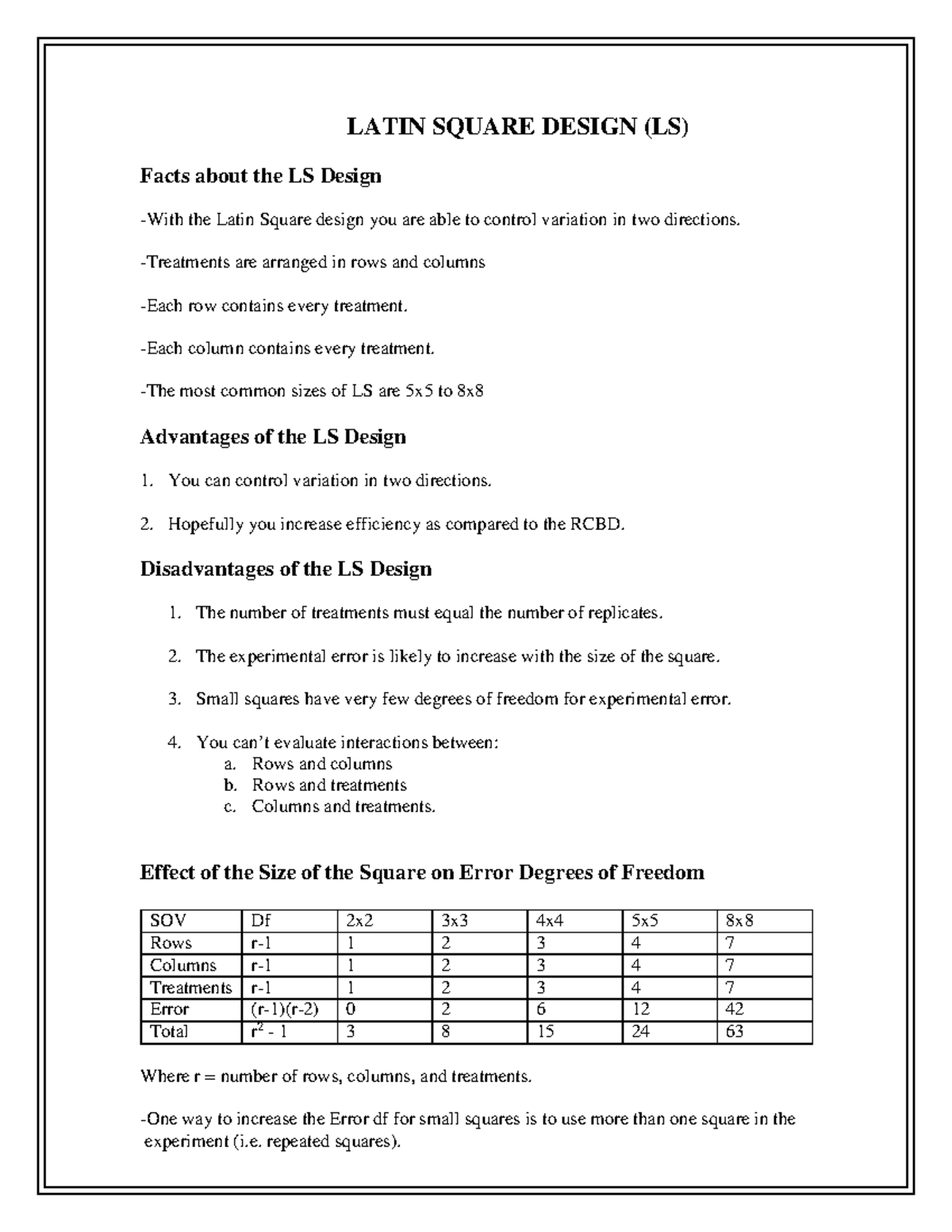 Latin Square Design Overview: Key Facts, Advantages, & Limitations ...