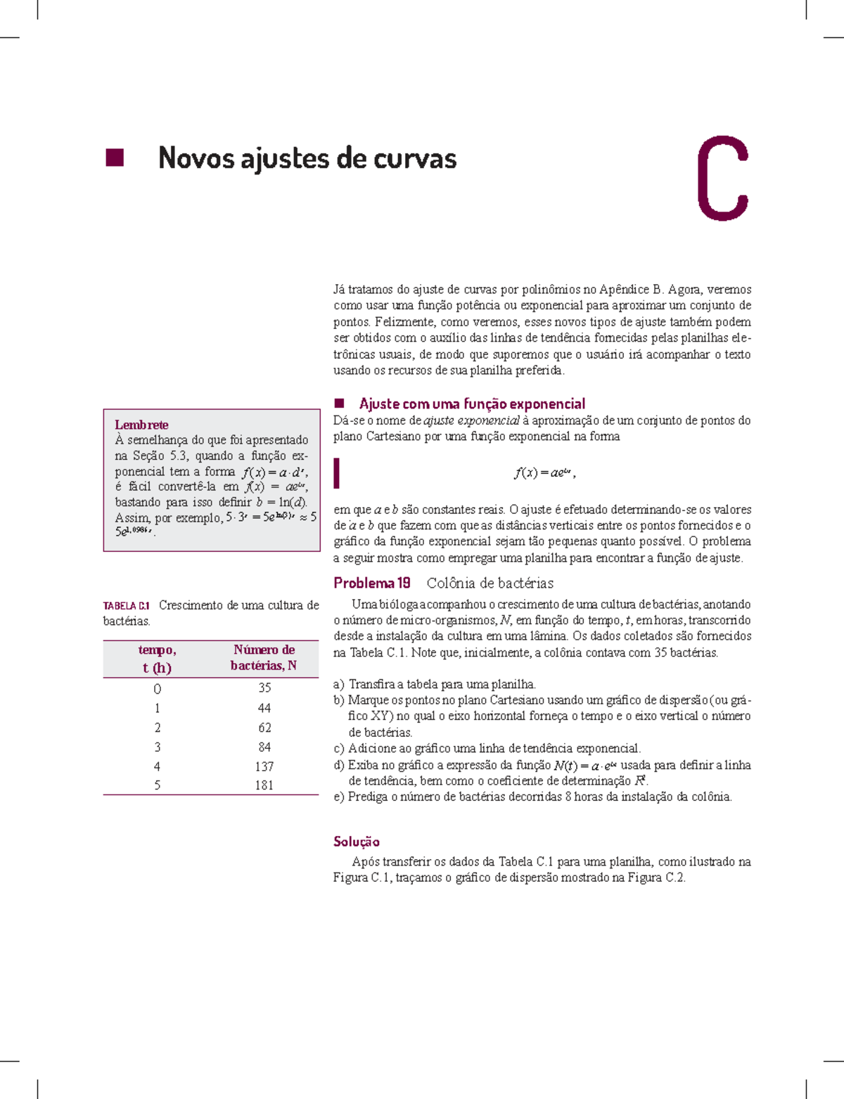 Ajuste Exponencial de Curvas: Apêndice C - Funções e Tendências - Studocu