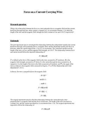 Year 11 Physics Student Experiment FIA3 - Physics Student Experiment ...