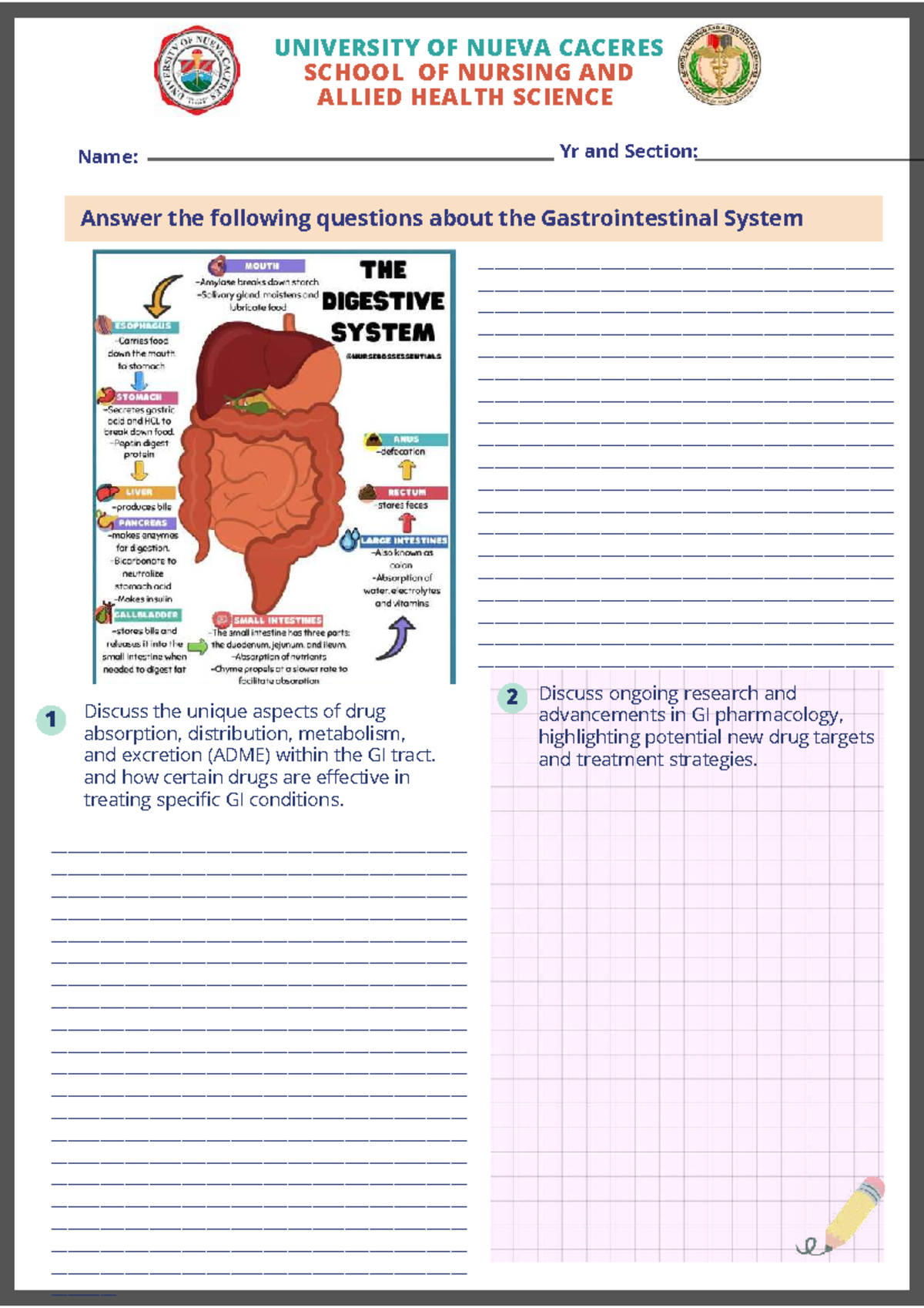 Gastrointestinal Pharmacology: Case Studies & Drug Classifications ...