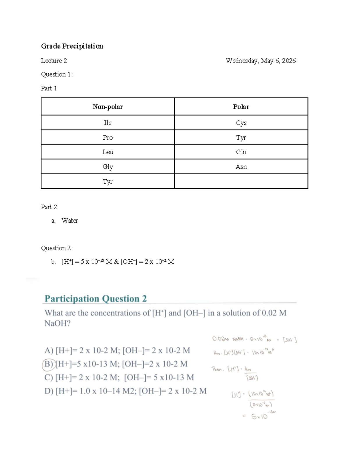 Grade Precipitation L2 - CH680 - Grade Precipitation Lecture 2 ...