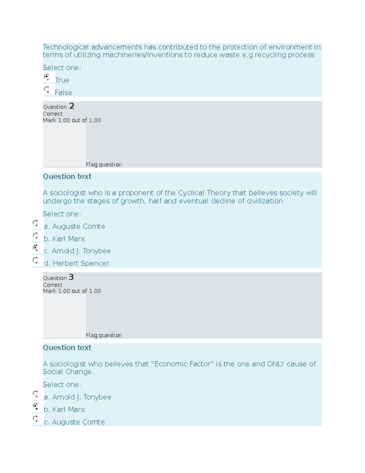 Quiz 4 March 2019, questions and answers - Technological advancements ...
