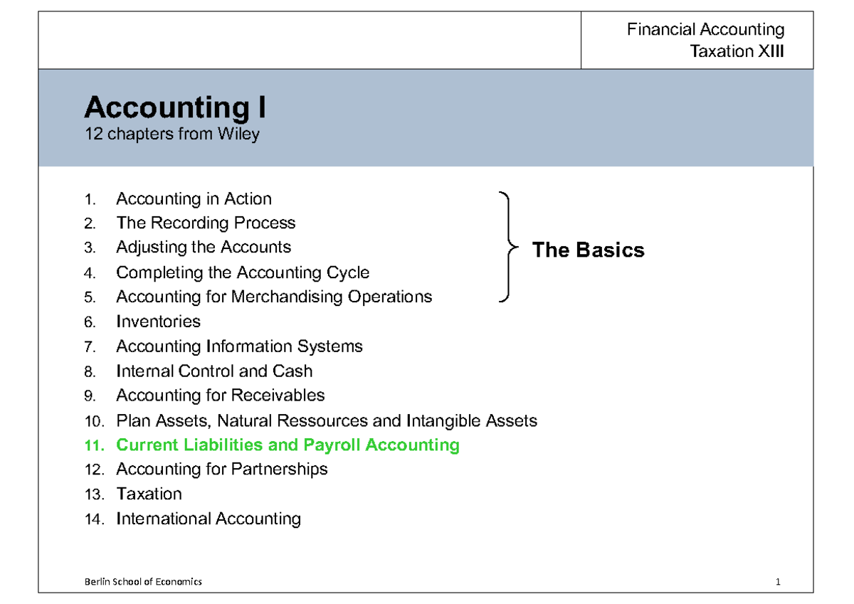 Financial Accounting Taxation I: Key Concepts & Study Notes - Studocu