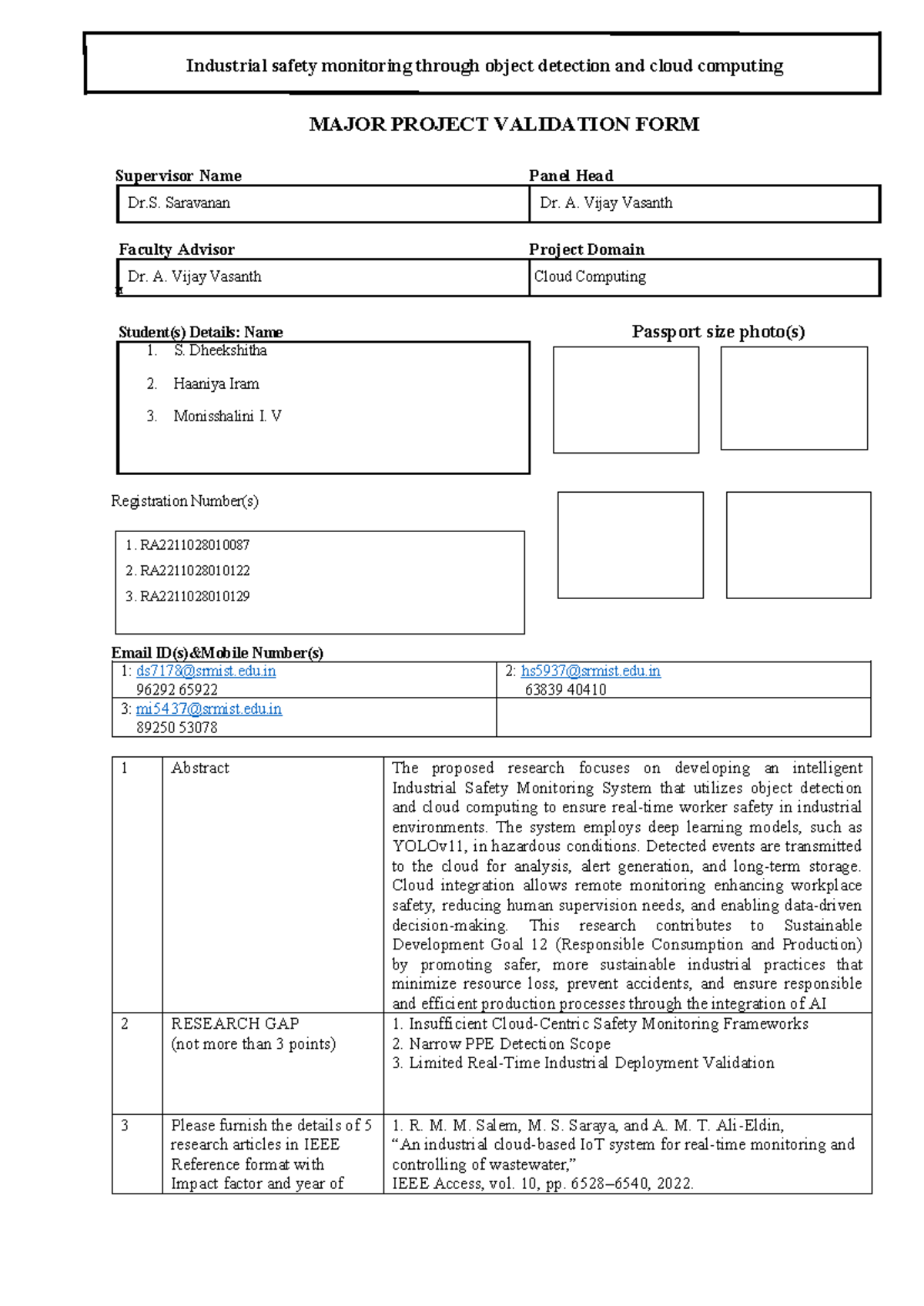 Industrial Safety Monitoring via Object Detection & Cloud Computing ...