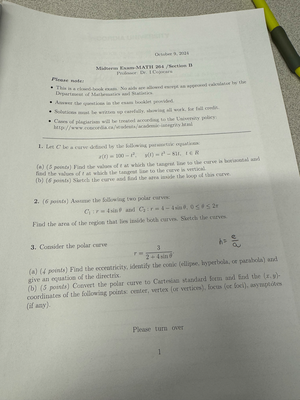 [Solved] The ellipse 222 2521 can be drawn with parametric equations If ...