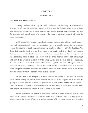 Marketing Research Example - CHAPTER 1 INTRODUCTION BACKGROUND OF THE ...