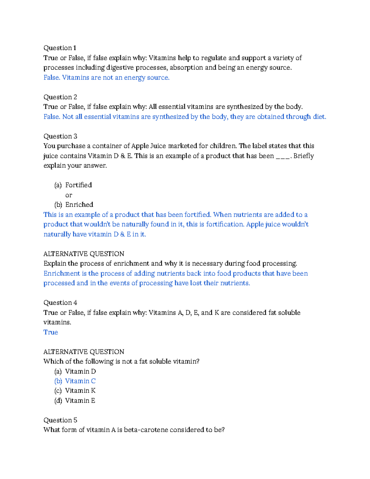 Nutrition Exam 4 Study Guide: Vitamins, Minerals, and Deficiencies ...