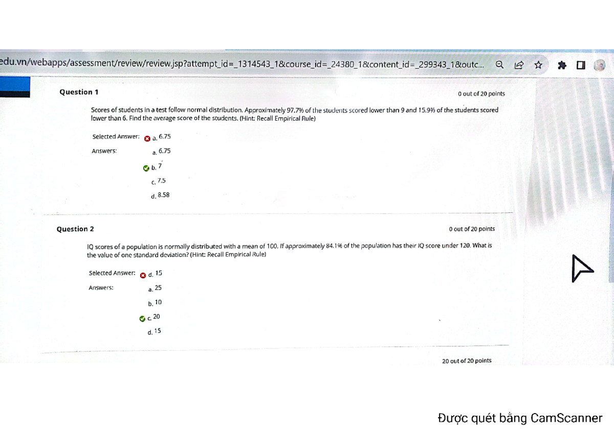Quiz 2 - Biostatistics Practice Questions and Example Solutions - Studocu