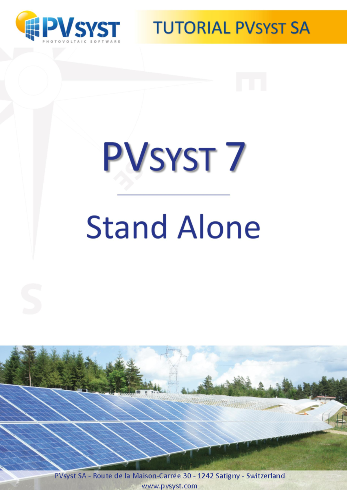PVsyst SA Tutorial: Standalone Systems Basics (v7) - Studocu
