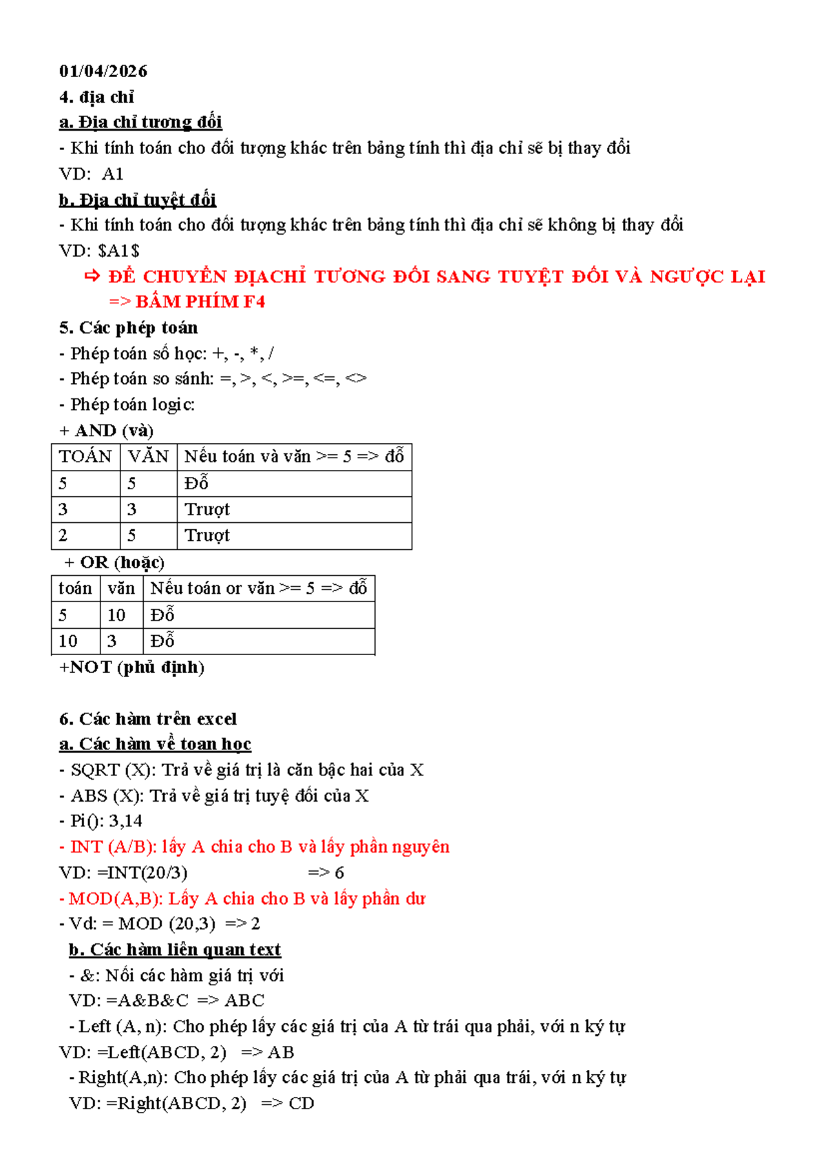 Tin học - KMOJ: Hướng Dẫn Sử Dụng Excel Cơ Bản - Studocu