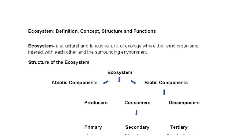 Ecosystem Overview: Definition, Structure & Functions - ENVIRONMENTAL ...