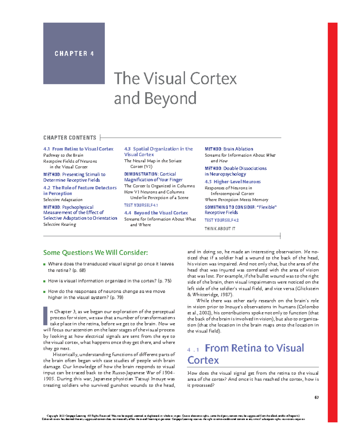 Visual Cortex and Perception Mechanisms: Insights from Hubel and Wiesel ...
