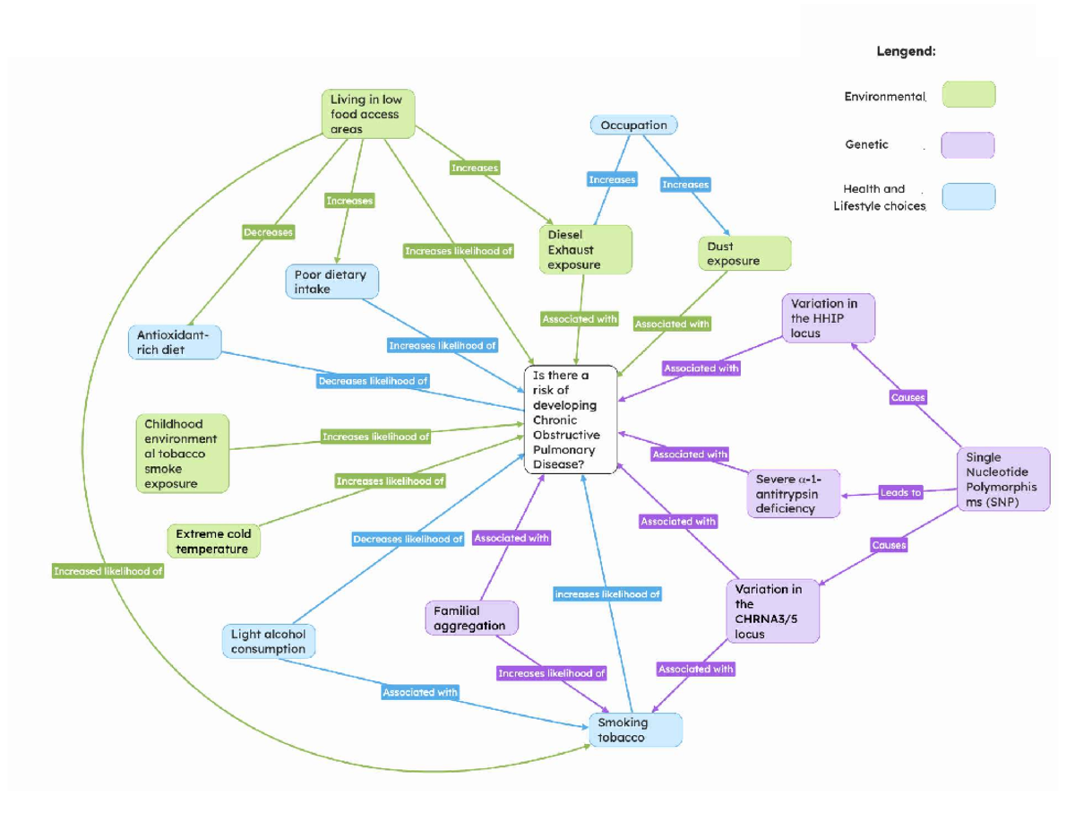 BIOL1080: Concept Map on Environmental Food Access & Health Risks - Studocu