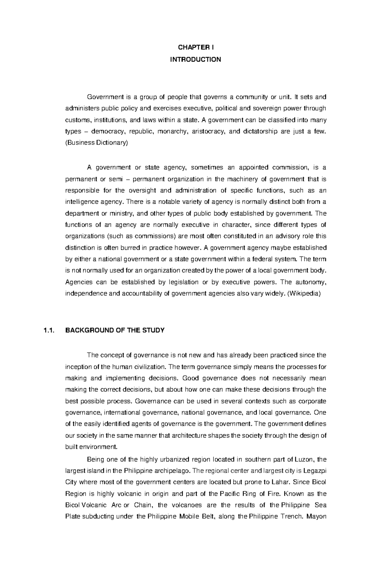 Proposed Development of Bicol Regional Government Complex - Studocu