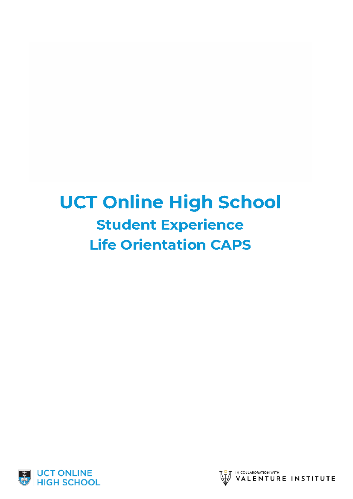 -V.1- Life Orientation CAPS Grading Knowledge Base UCT OHS - UCT Online ...