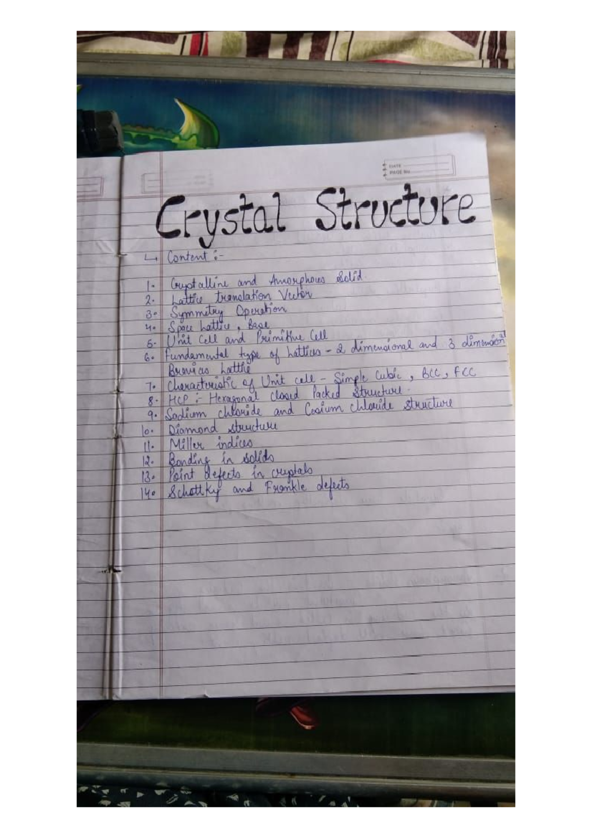 Unit 1 AIML - SCP Notes on Crystal Structure and Solid Types - Studocu