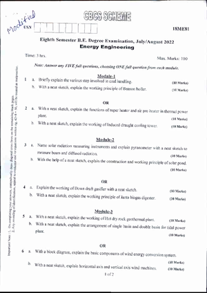 BME501 - Question paper - BME USN Model Question Paper 2022 - 23 (CBCS ...