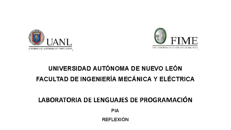 Reflexión sobre Lenguajes de Programación - 2095602 - Studocu
