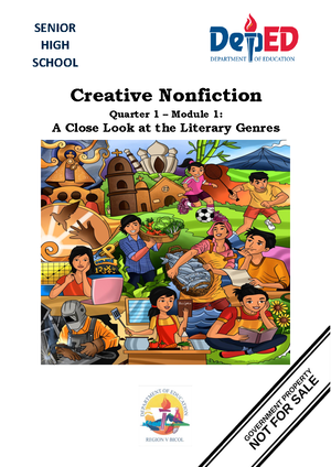 SHS SLM-CNF MELC6 - Modules - Creative Nonfiction Module 6 SHS HUMMS ...