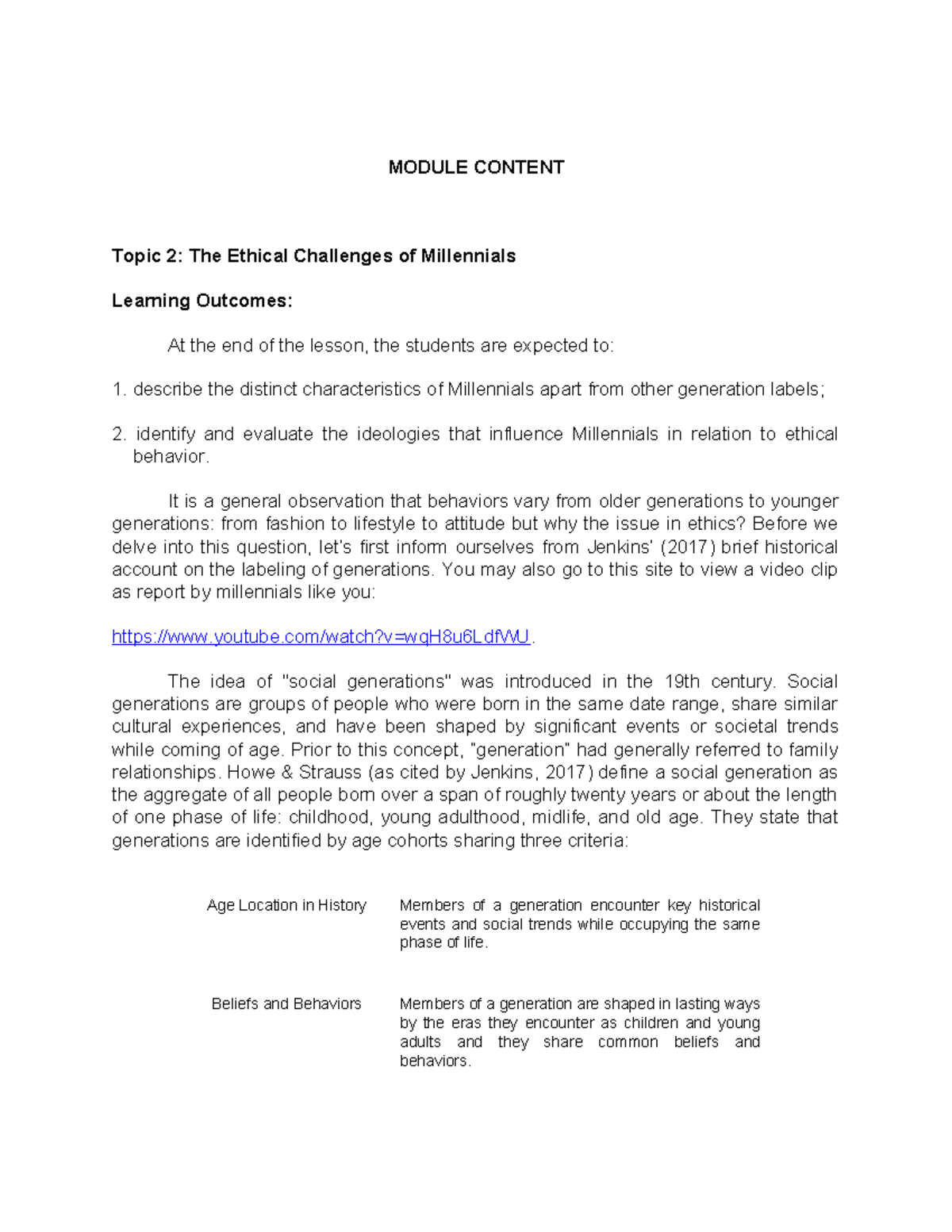 Ethical Challenges Faced by Millennials: A Lesson Overview - Studocu