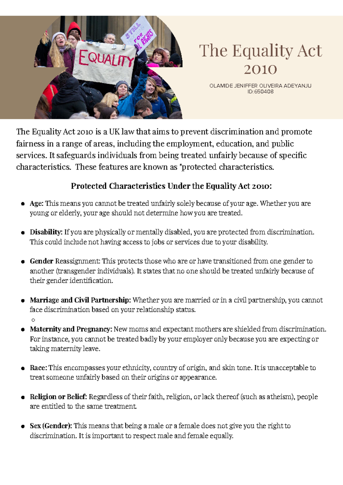 Equality Act 2010: Understanding Protected Characteristics Explained ...