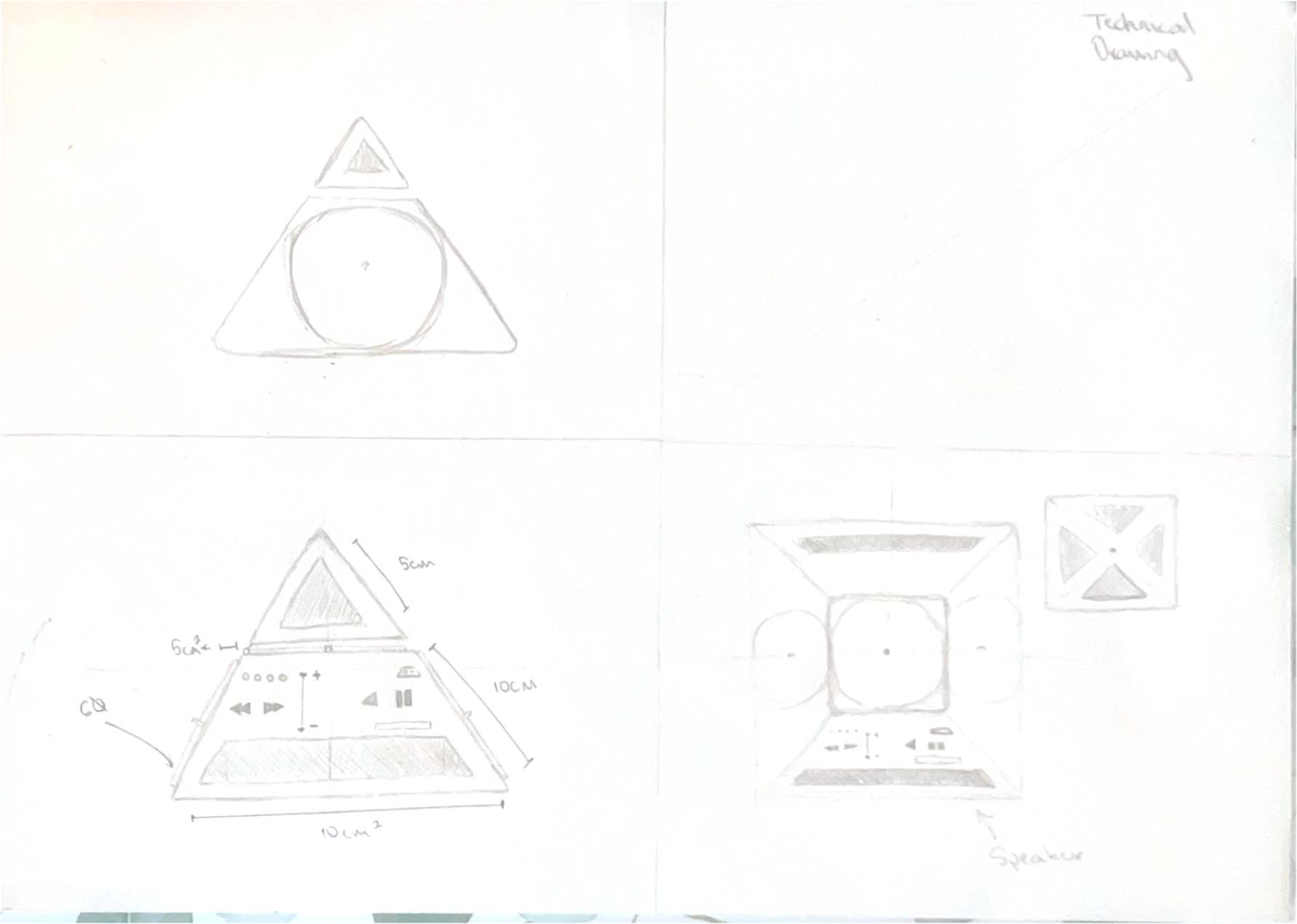 Technical Drawing 7: Final Design for Speaker with Screens - Studocu