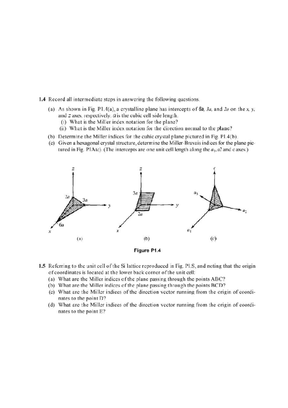 Miller Indices and Crystalline Planes: A Study Guide (Course Code: 1.4 ...