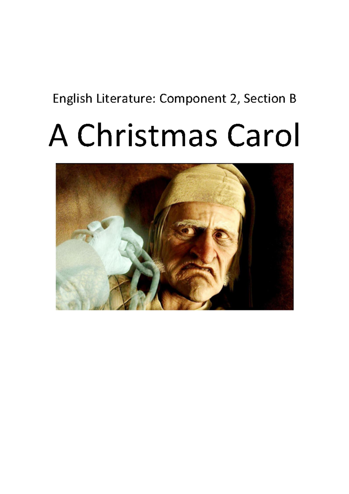 AQA GCSE English Literature: A Christmas Carol Study Notes Guide - Studocu