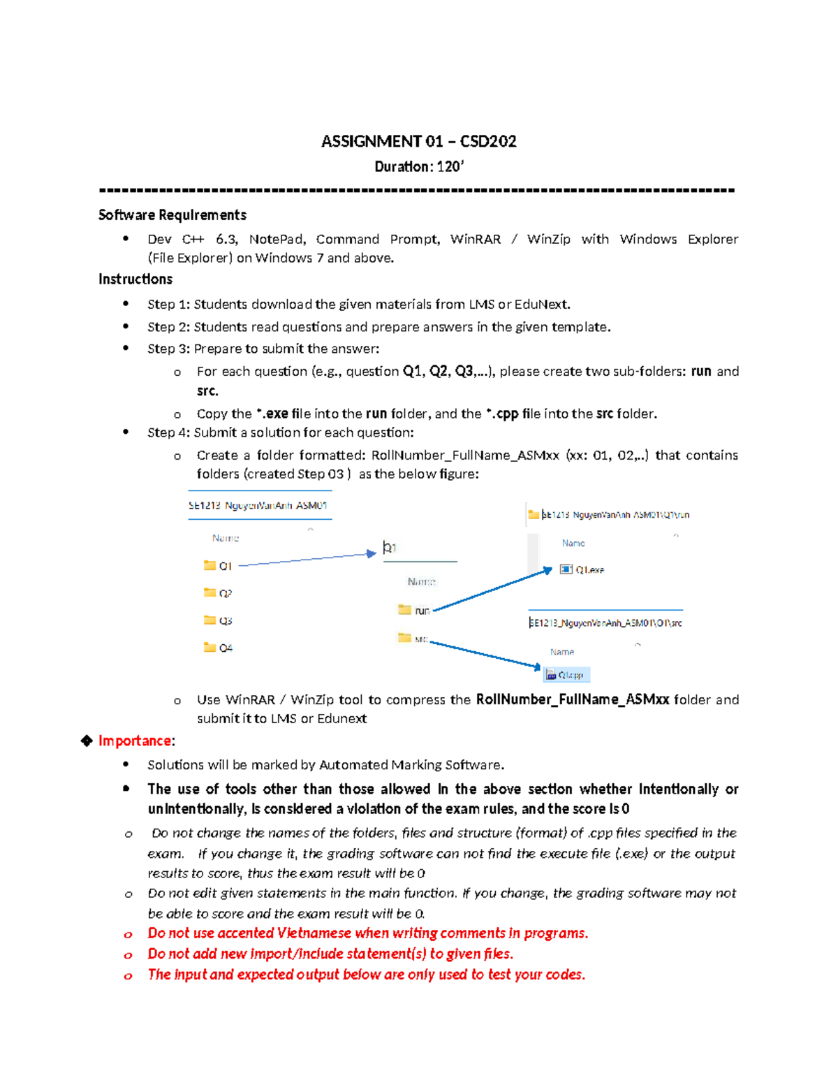 CSD202 Assignment 01: Software Requirements Development Guide - Studocu