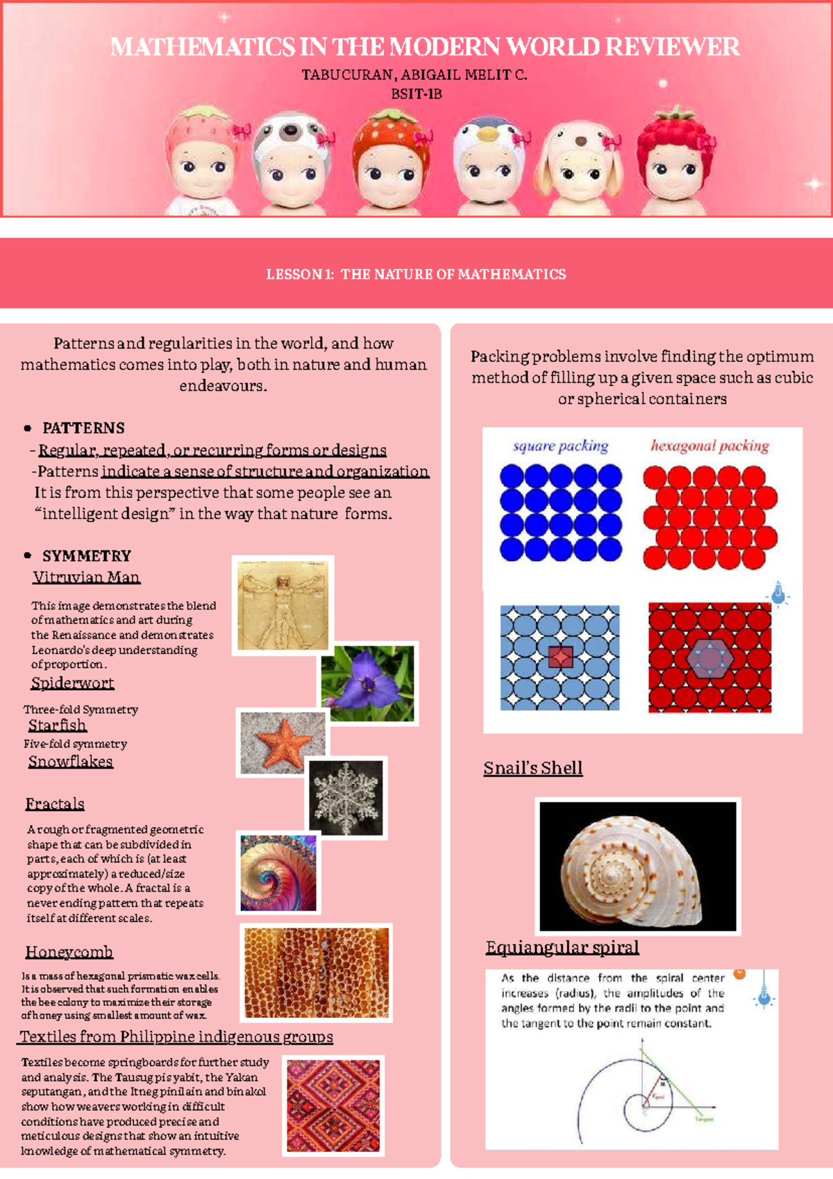 MMW- Mathematics in the Modern World: Lesson 1 Reviewer - Studocu