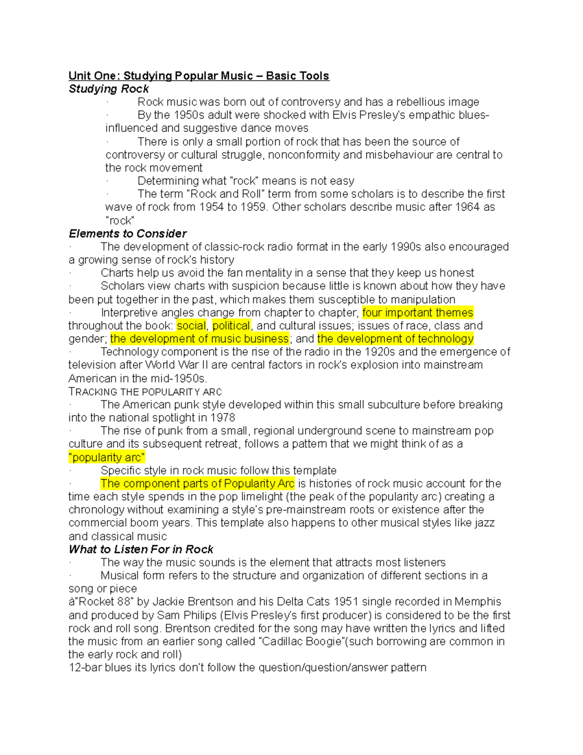 Summary What's That Sound? - Covers course content and chapter ...