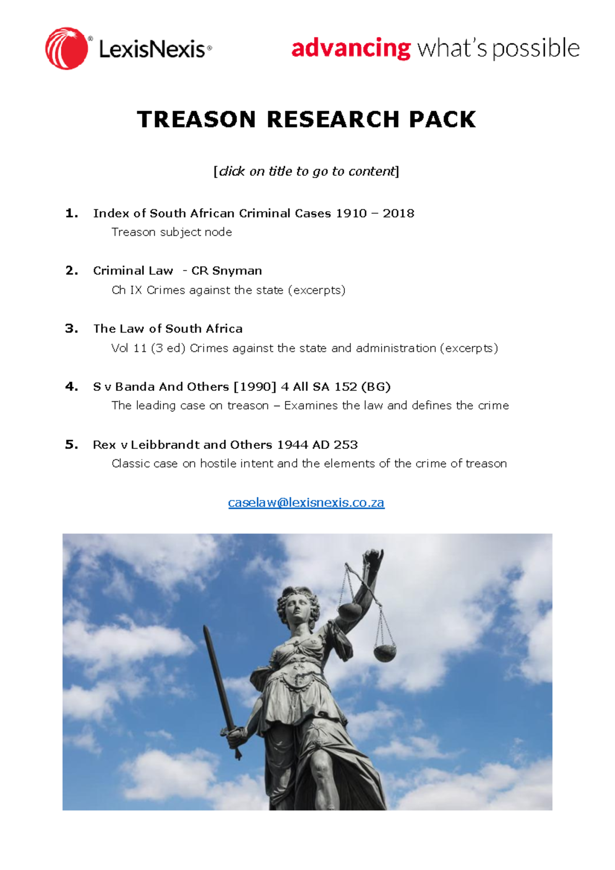 Treason Research Pack - Criminal Law Overview (CR Snyman) - Studocu