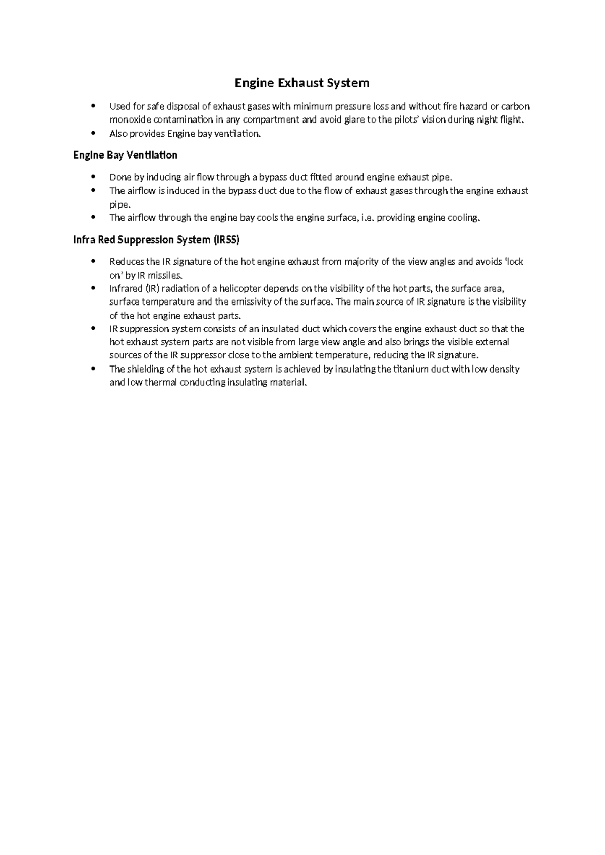 12. Engine Exhaust System: Safe Disposal & IR Suppression Techniques ...